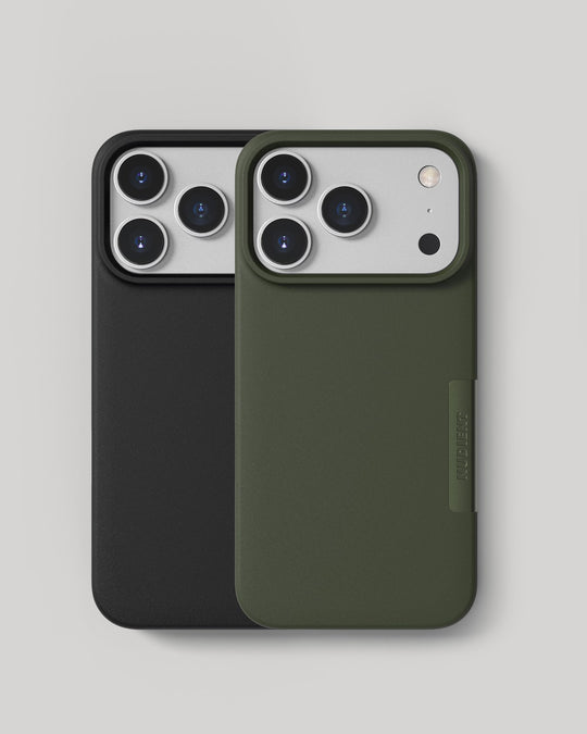 Thin Case - iPhone 17 Pro - Ink Black & Pine Green – NUDIENT